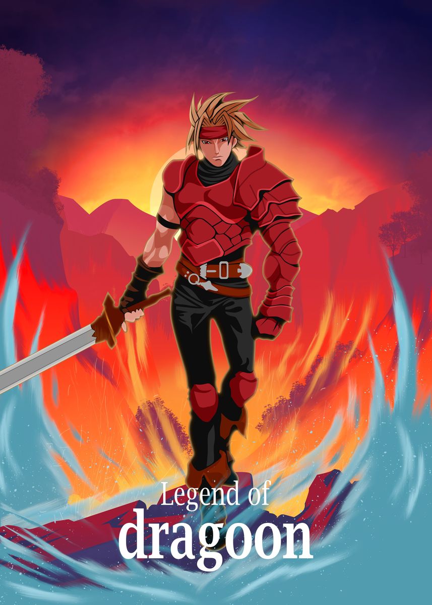 'dart legend of dragoon' Poster, picture, metal print, paint by misbah ...