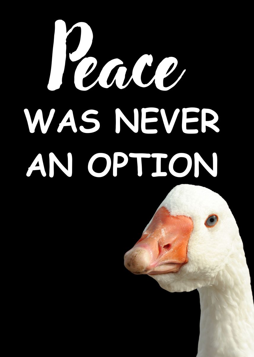 'goose' Poster, picture, metal print, paint by Tech Manis | Displate