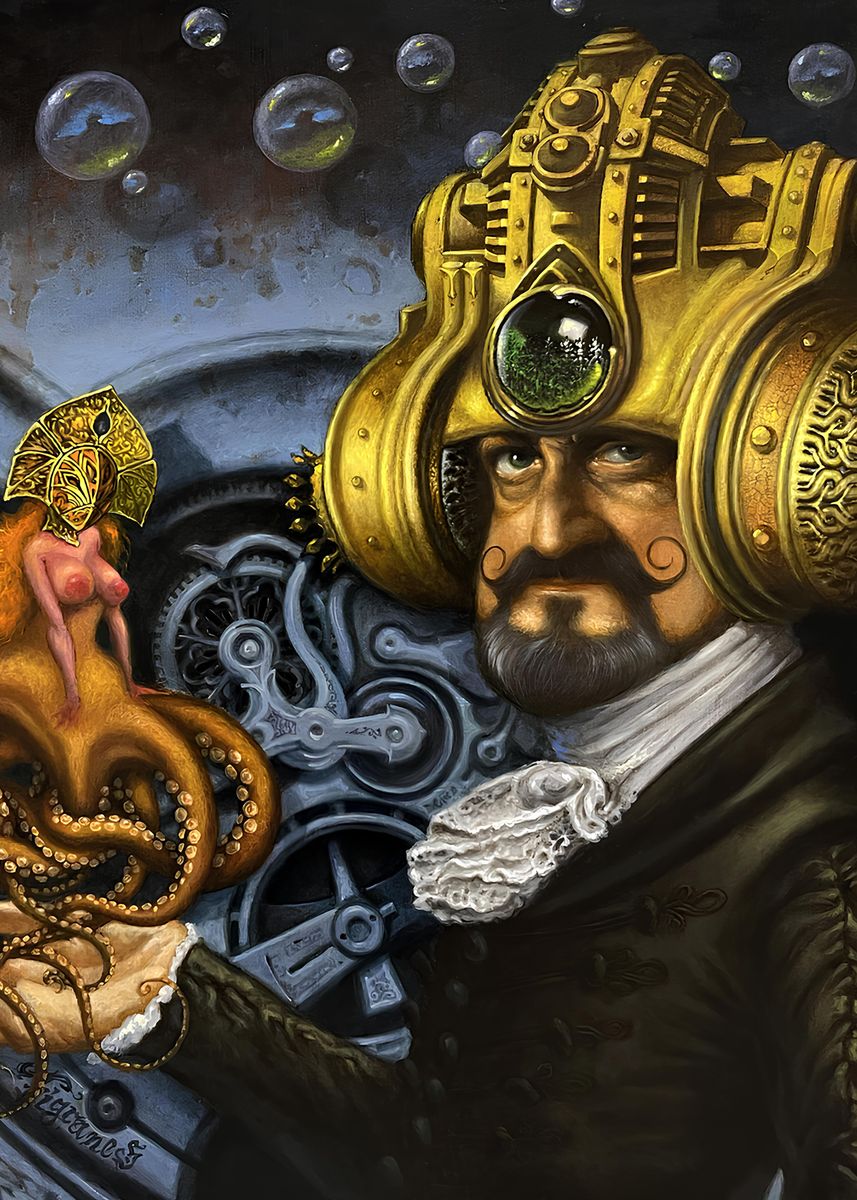 'Answer To Unknown Riddles' Poster, picture, metal print, paint by ...