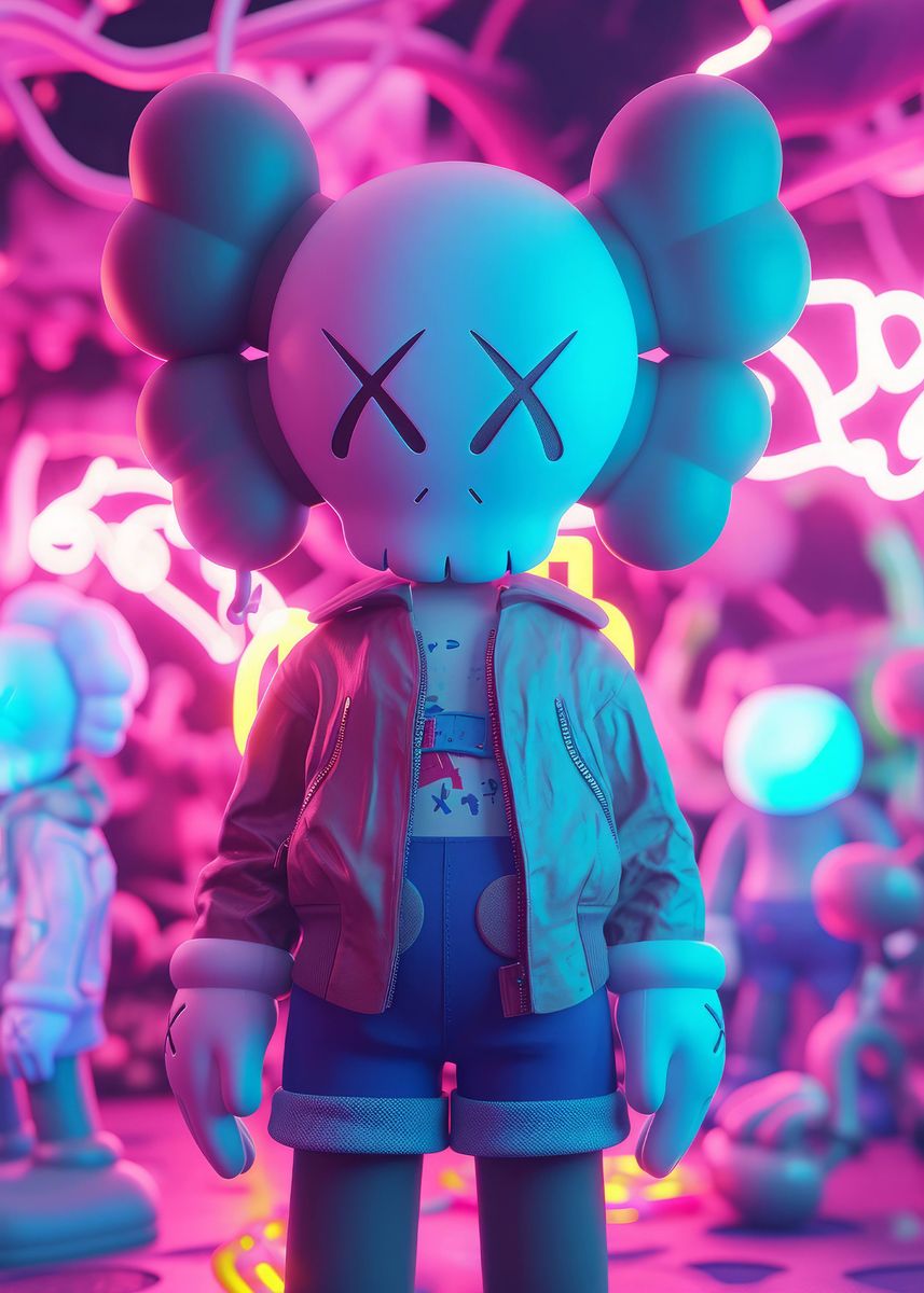 'Kaws Aesthetic' Poster, picture, metal print, paint by Adam Reed ...