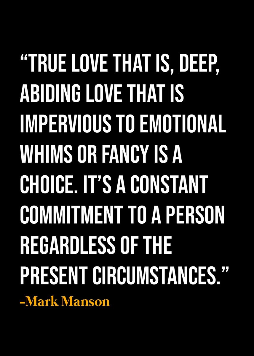 'Mark Manson Quotes ' Poster, picture, metal print, paint by KLIP ...