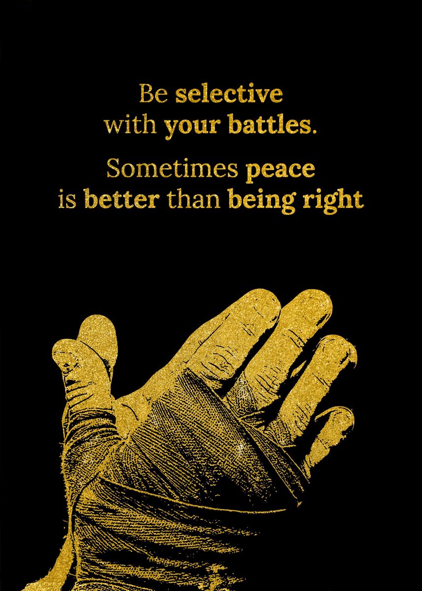 'Gold Art Be Selective' Poster, picture, metal print, paint by Anin ...