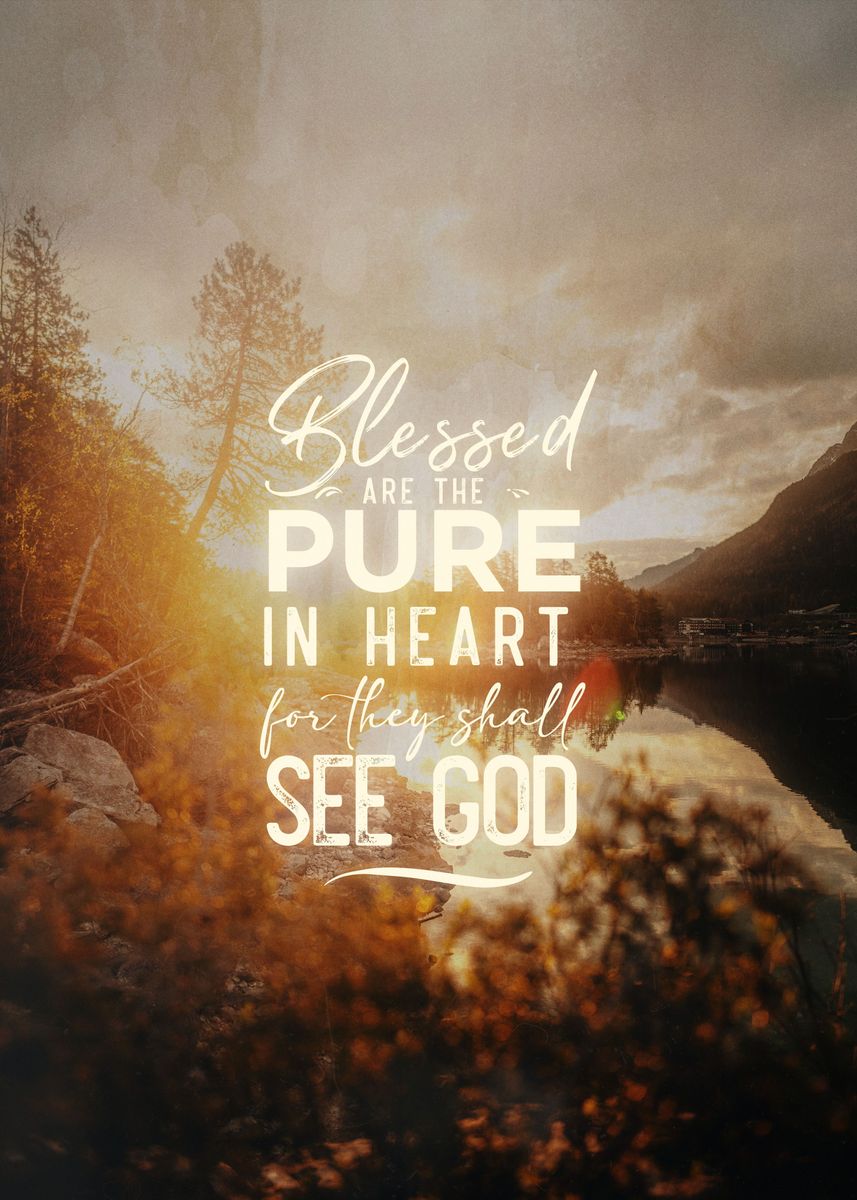 'Pure in heart' Poster, picture, metal print, paint by Cedric Rehm ...