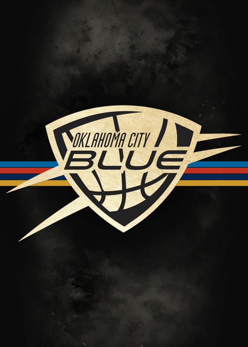 'Oklahoma City Blue' Poster, picture, metal print, paint by Brown ...