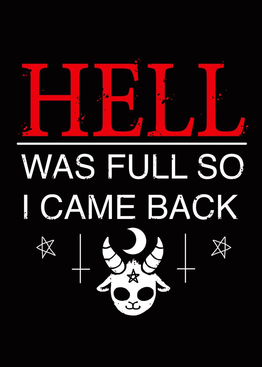 'Hell Was Full' Poster, picture, metal print, paint by Valentina Fabbri ...