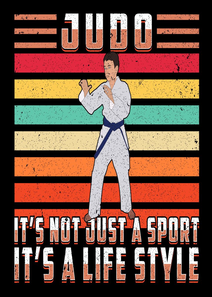 'love Judo ' Poster, picture, metal print, paint by Biliacci | Displate