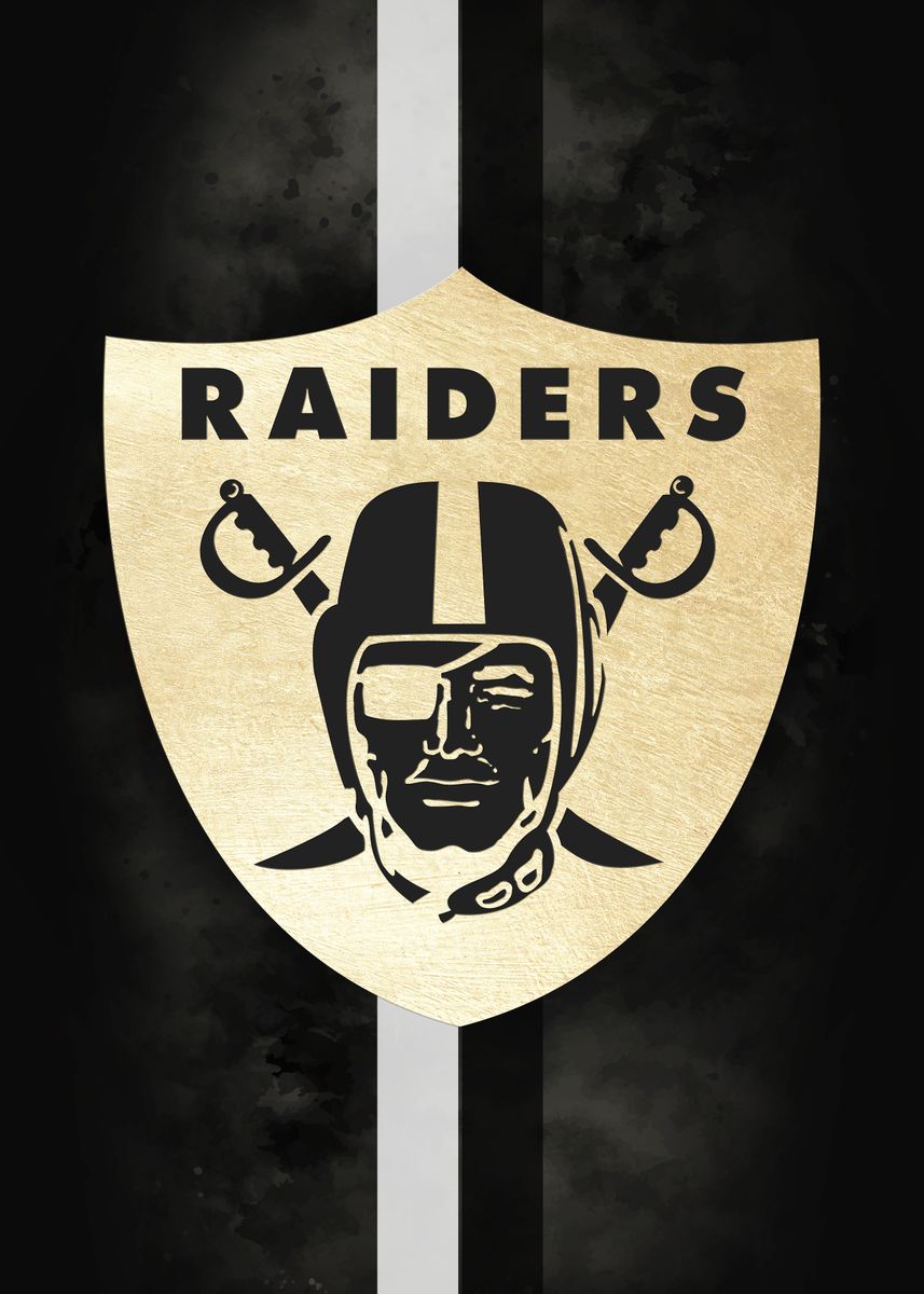 'Las Vegas Raiders' Poster, picture, metal print, paint by Brown Agatha ...