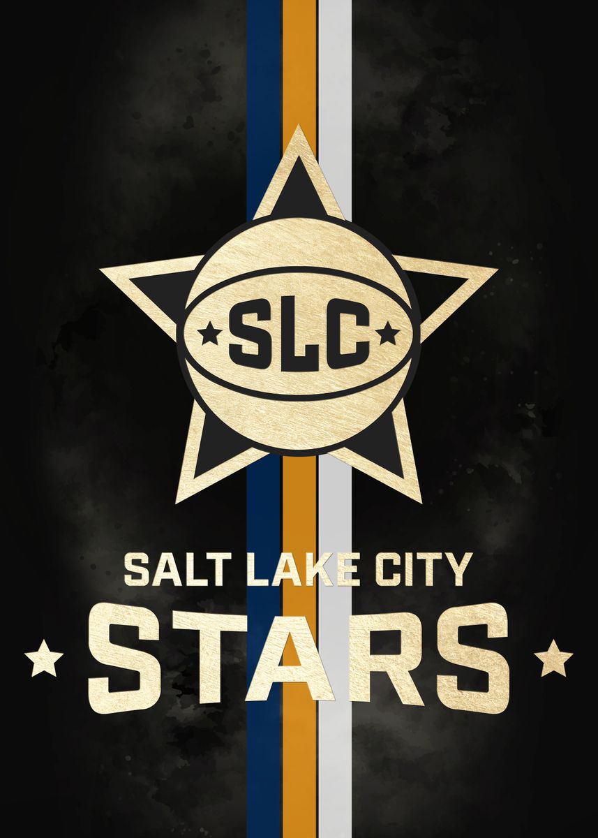 'Salt Lake City Stars' Poster, picture, metal print, paint by Brown ...