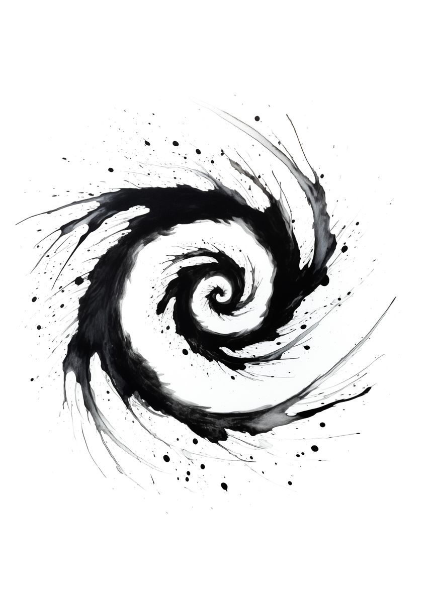 'Shadow Spiral' Poster, picture, metal print, paint by dostiphotography | Displate