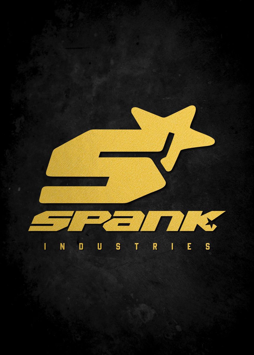 'spank industries gold' Poster, picture, metal print, paint by yunur ...