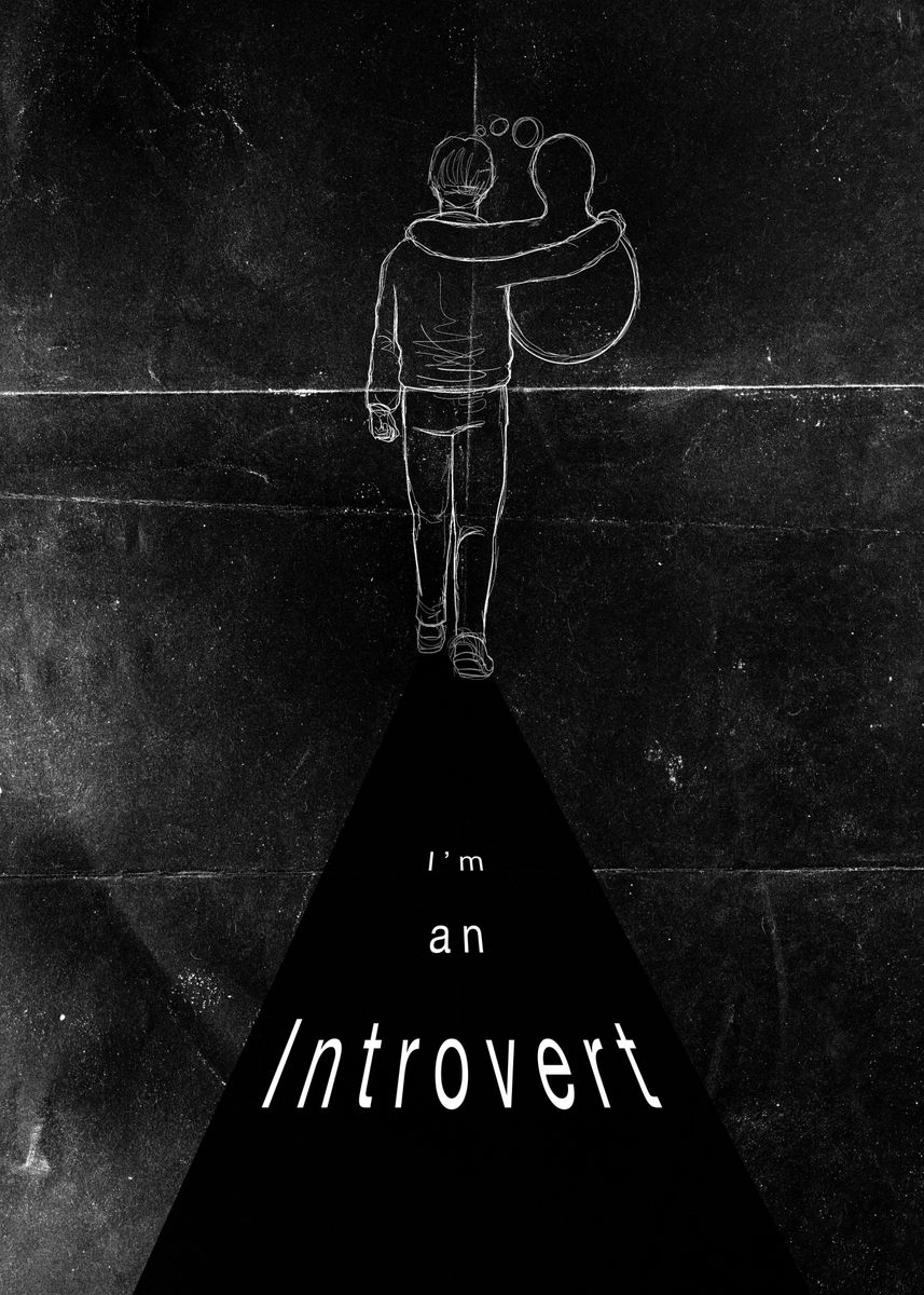 'Introvert' Poster, picture, metal print, paint by Rodrigo Pangan Jr ...