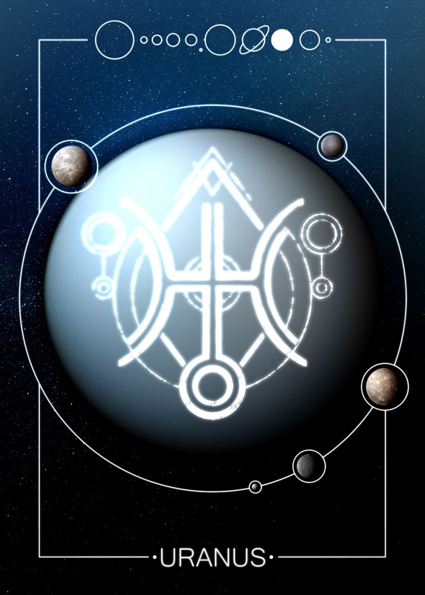 'Uranus Planet' Poster, picture, metal print, paint by Geometrical ...