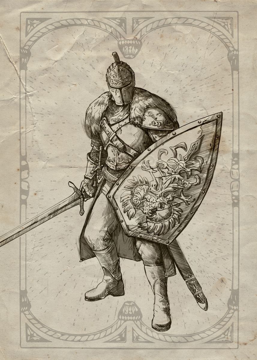 'Faraam' Poster, picture, metal print, paint by Dark Souls | Displate