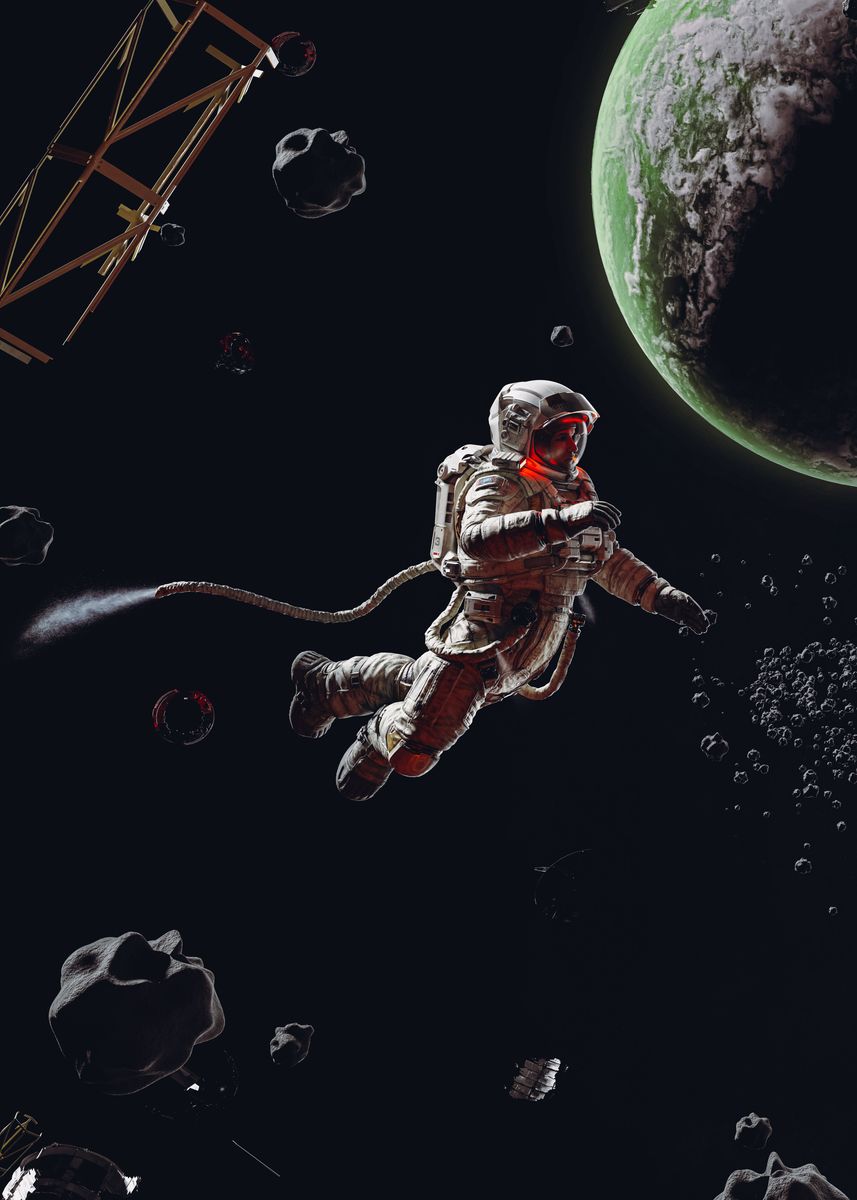 'Lonely Explorer' Poster, picture, metal print, paint by Srabon Arafat ...