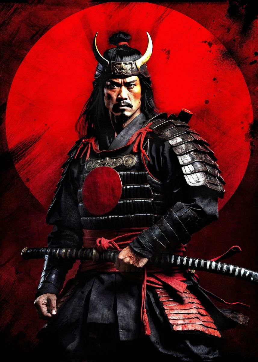 'Vintage Ronin Portrait' Poster, picture, metal print, paint by Bruno ...