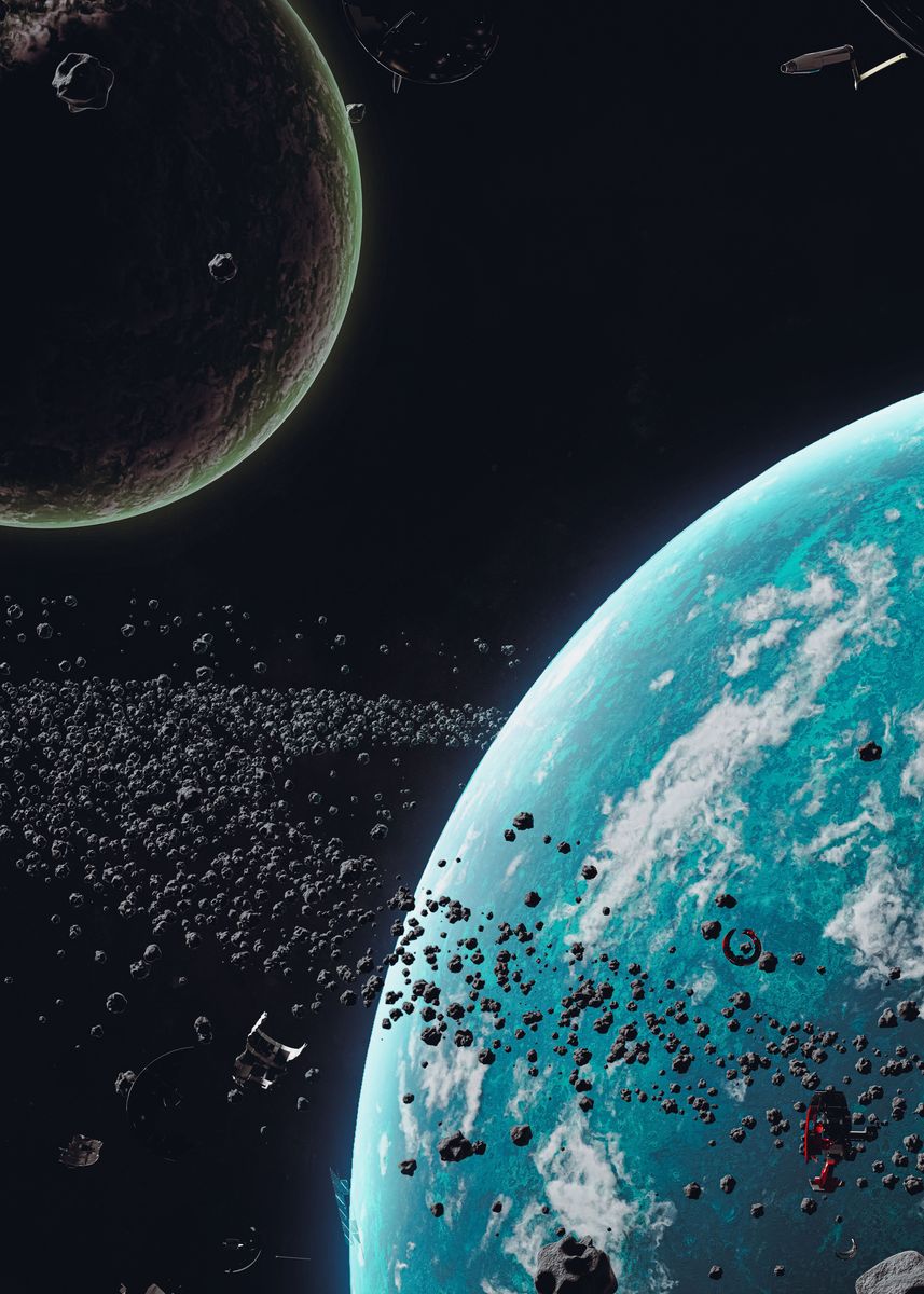 'Two Worlds' Poster, picture, metal print, paint by Srabon Arafat ...