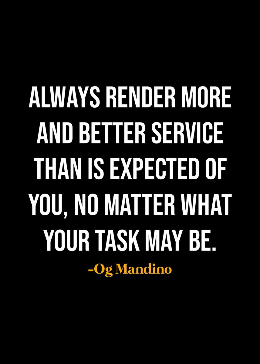 'Og Mandino Quotes ' Poster, picture, metal print, paint by KLIP ...