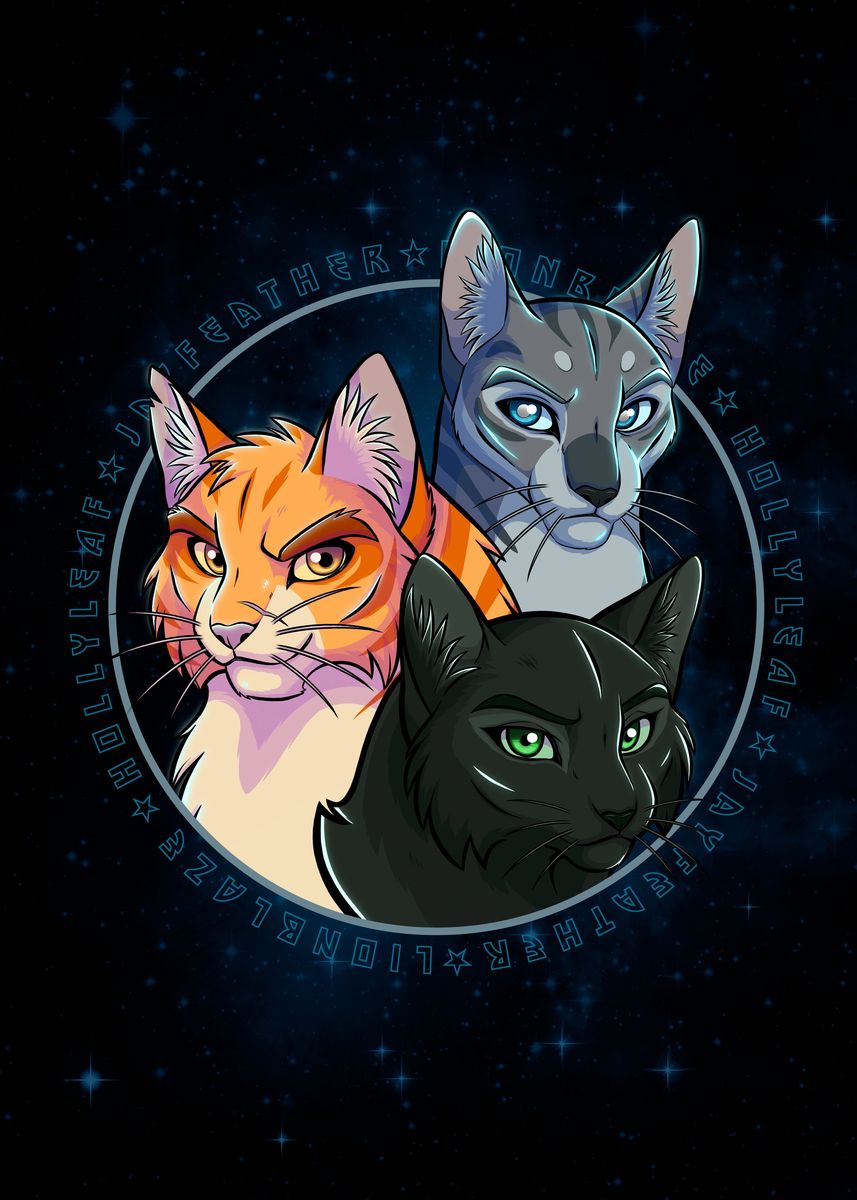 'Power of Three' Poster, picture, metal print, paint by Dudinkah | Displate
