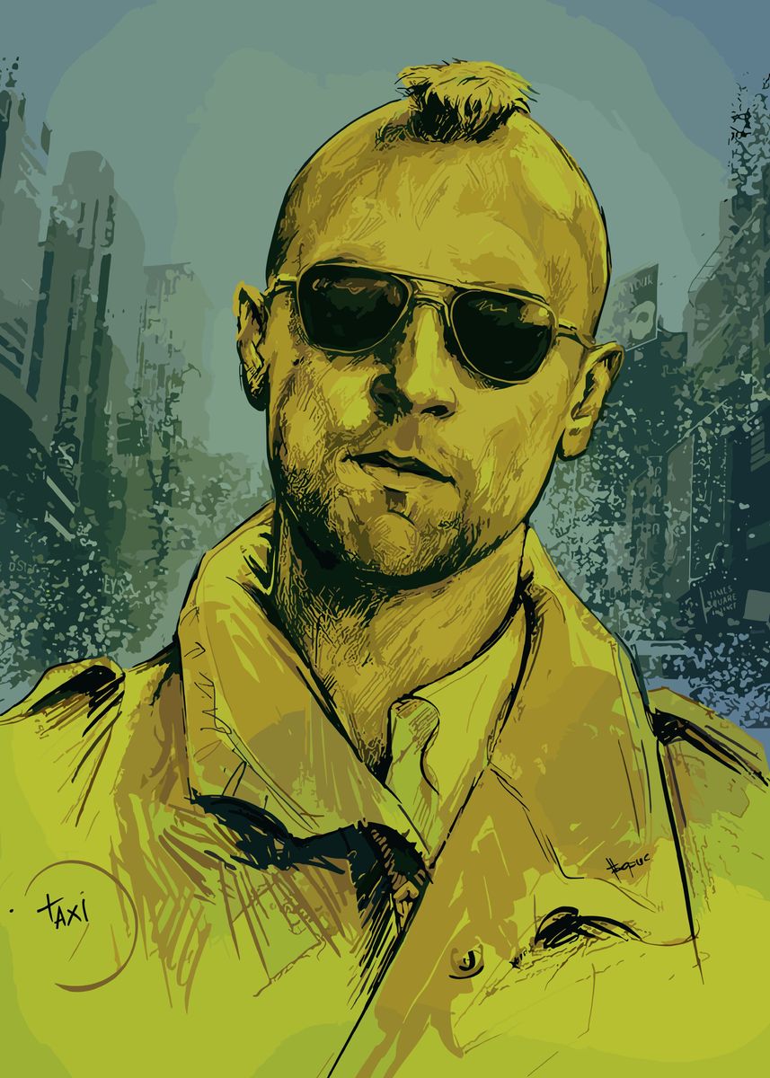 'Taxi Driver' Poster, picture, metal print, paint by Candy Capone ...