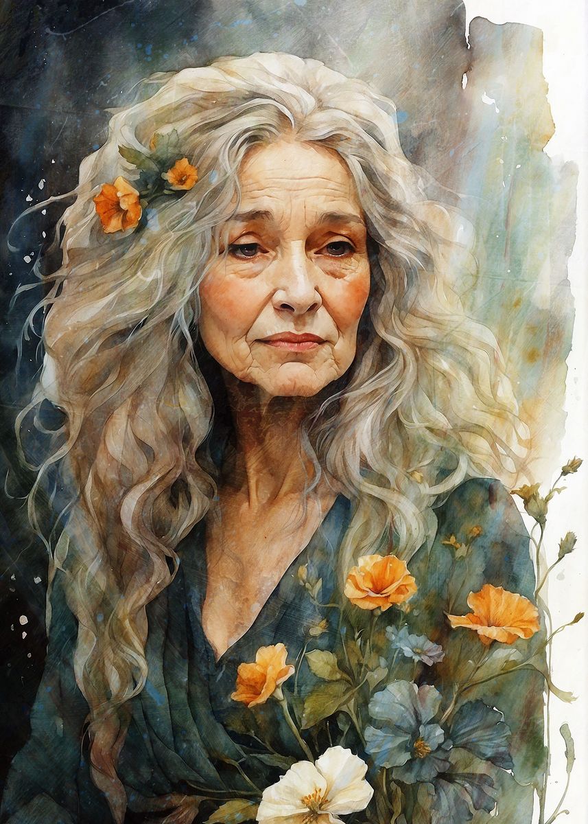 'The Winter of Sigrid' Poster, picture, metal print, paint by Shroom ...