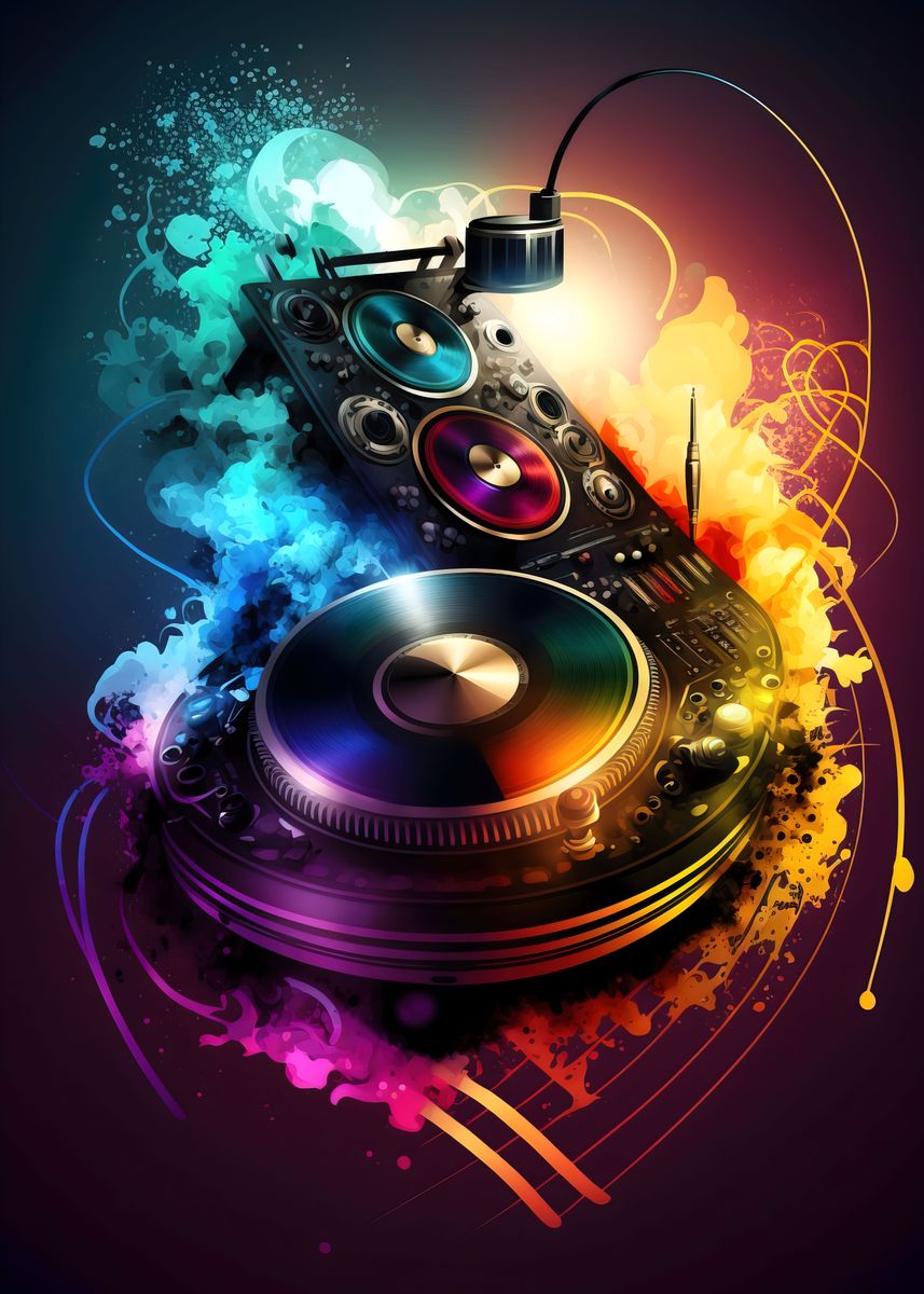 'Music Vinyl Record' Poster, picture, metal print, paint by ELYussArt ...