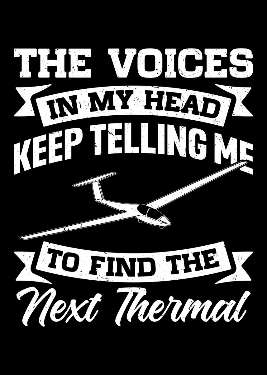 'Sailplane Glider Pilot' Poster, picture, metal print, paint by Michael ...