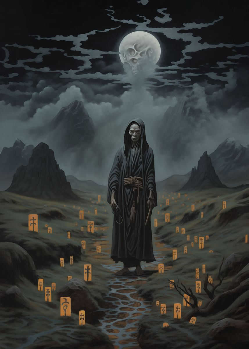 'Necromancer' Poster, picture, metal print, paint by Nite Traveler ...