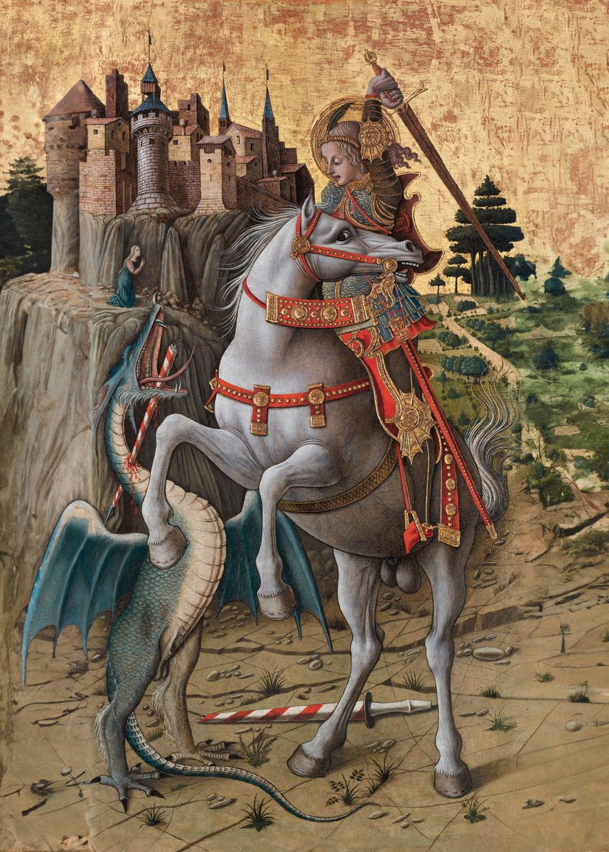 'Saint George' Poster, picture, metal print, paint by tony4urban | Displate