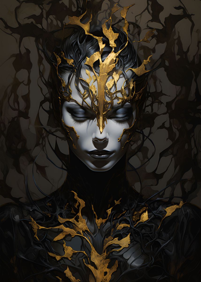 'Female Symbiont 3' Poster, picture, metal print, paint by ...