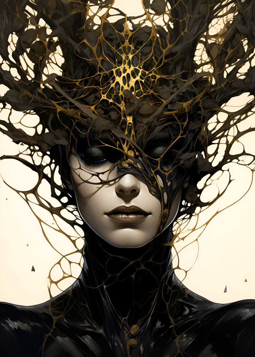 'Female Symbiont 1' Poster, picture, metal print, paint by ...