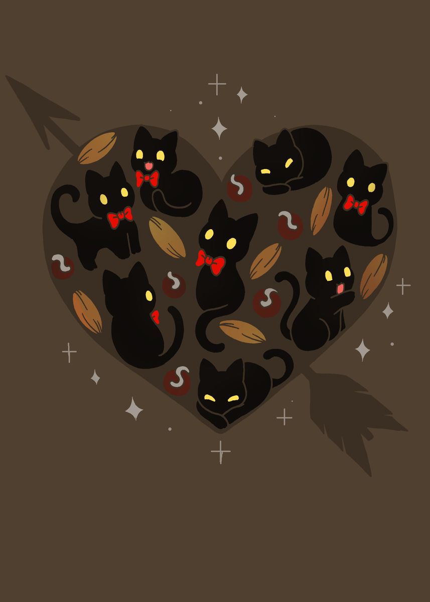 'Chococat' Poster, picture, metal print, paint by Valentina Fabbri ...