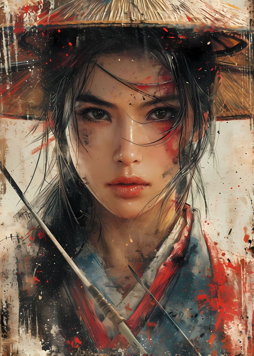 'Traditional Asian Katana' Poster, picture, metal print, paint by ...