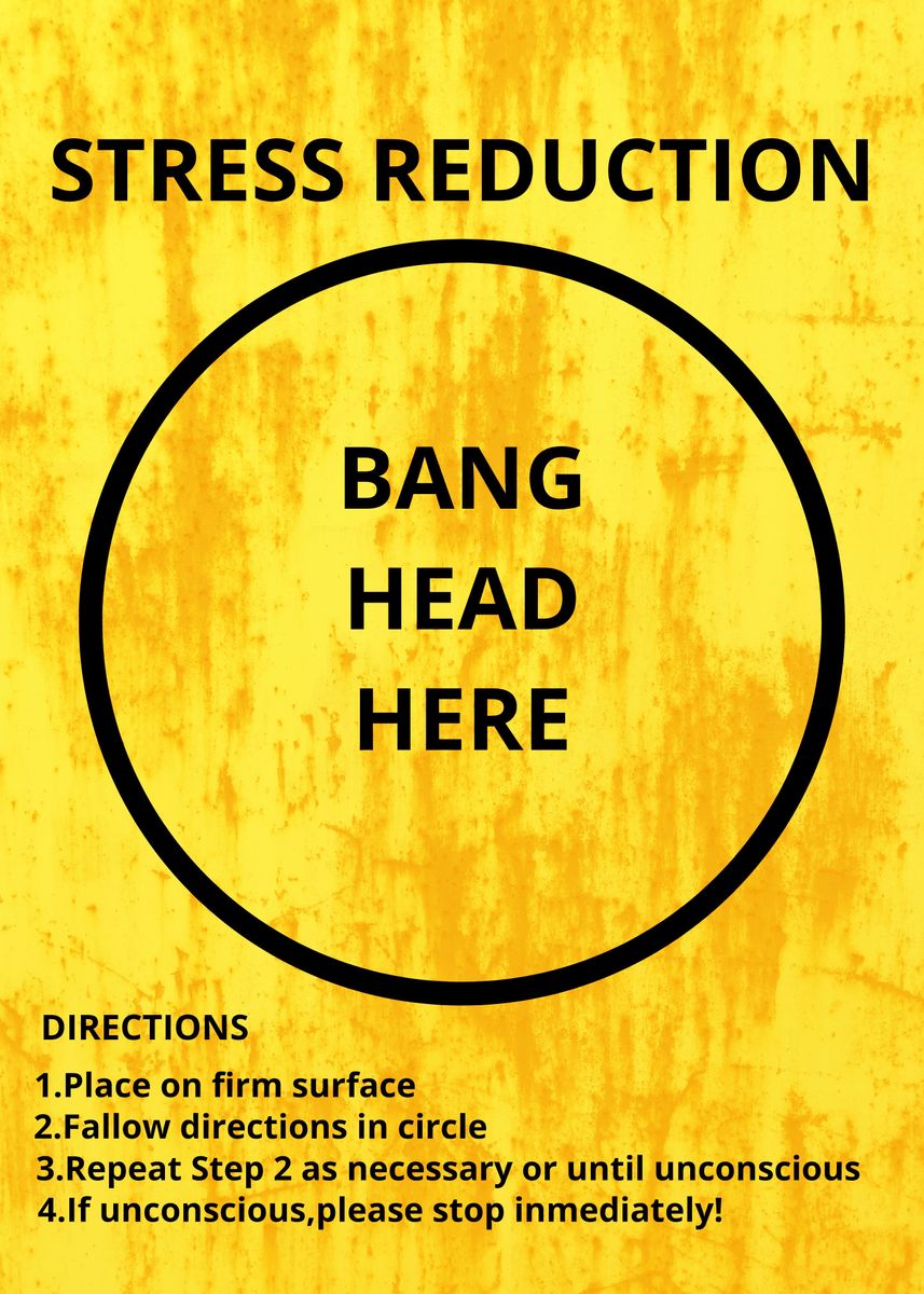 'Stress Reduction' Poster, picture, metal print, paint by EDSON RAMOS ...