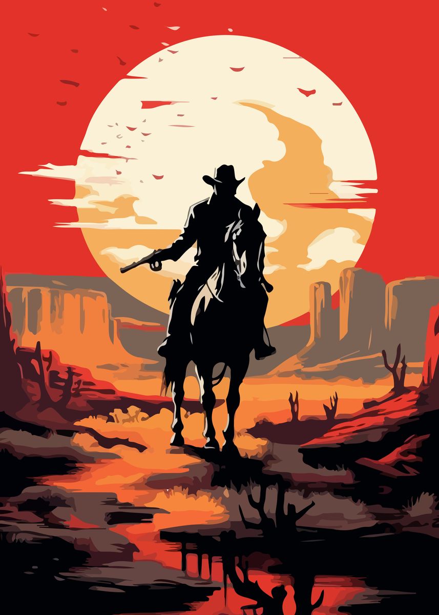 'koboi' Poster, picture, metal print, paint by Haresatya | Displate