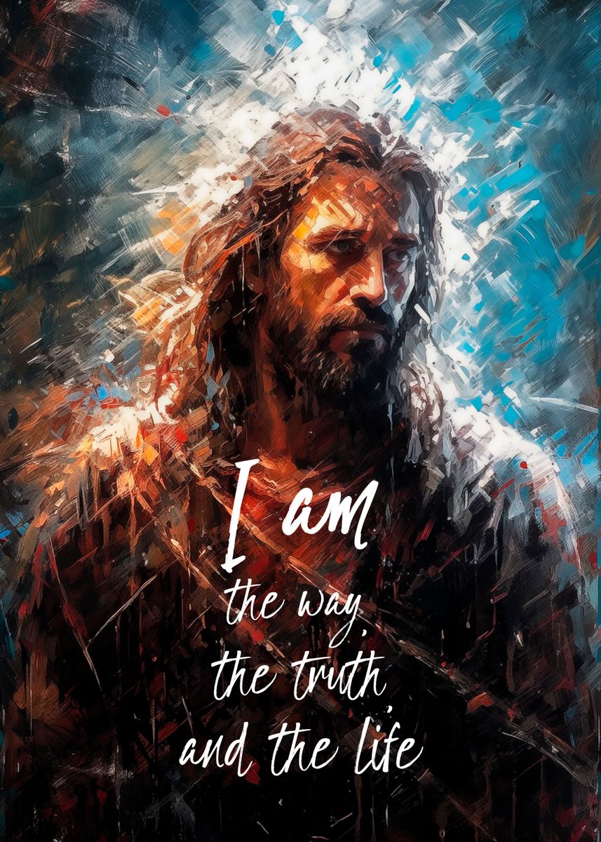 'Jesus Bible Verse' Poster, picture, metal print, paint by The creative ...