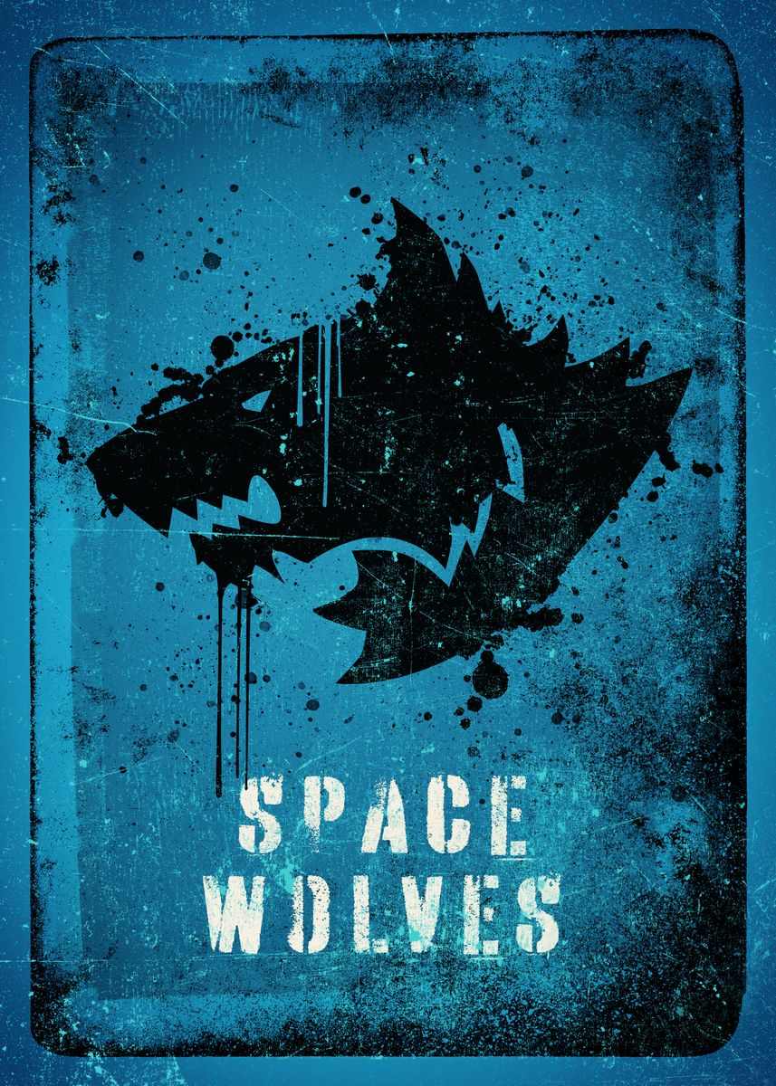 'Space Wolves Emblem' Poster, picture, metal print, paint by Warhammer ...