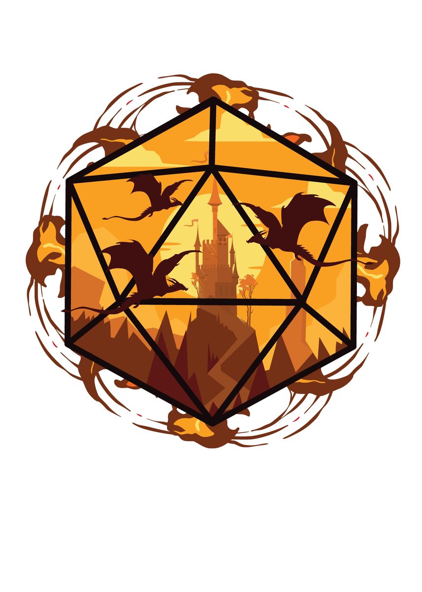 'Rolled Low D20 Tabletop' Poster, picture, metal print, paint by Sascha ...