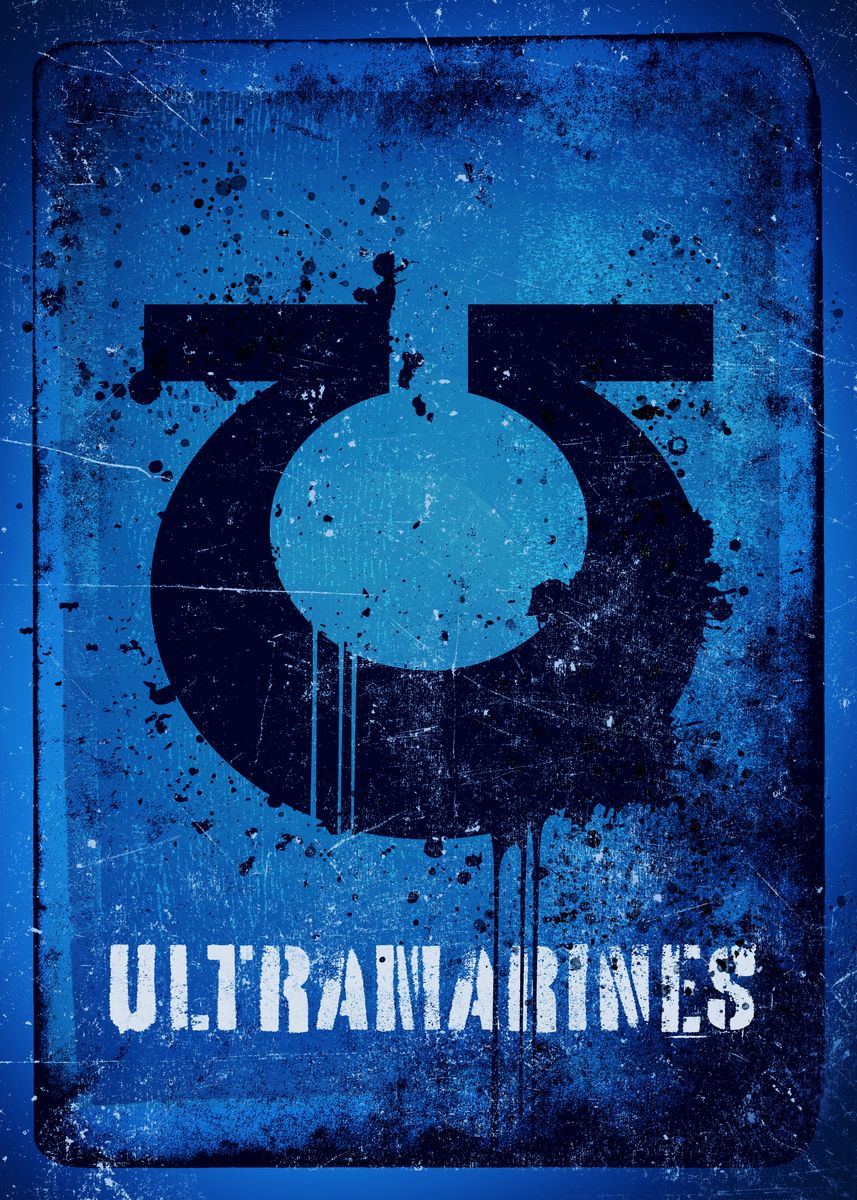 'Ultramarines Emblem' Poster, picture, metal print, paint by Warhammer ...