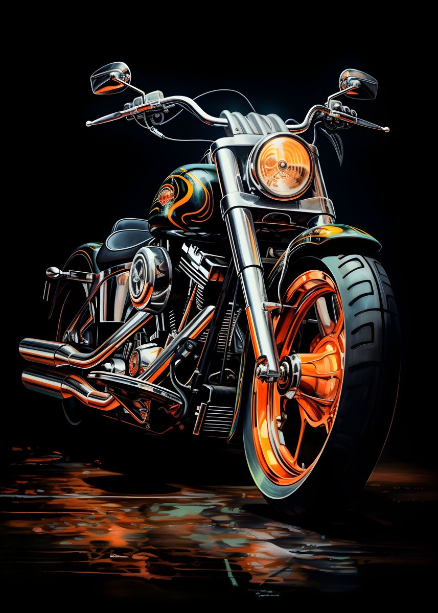 'Morotcycle' Poster, picture, metal print, paint by Olaffskater | Displate