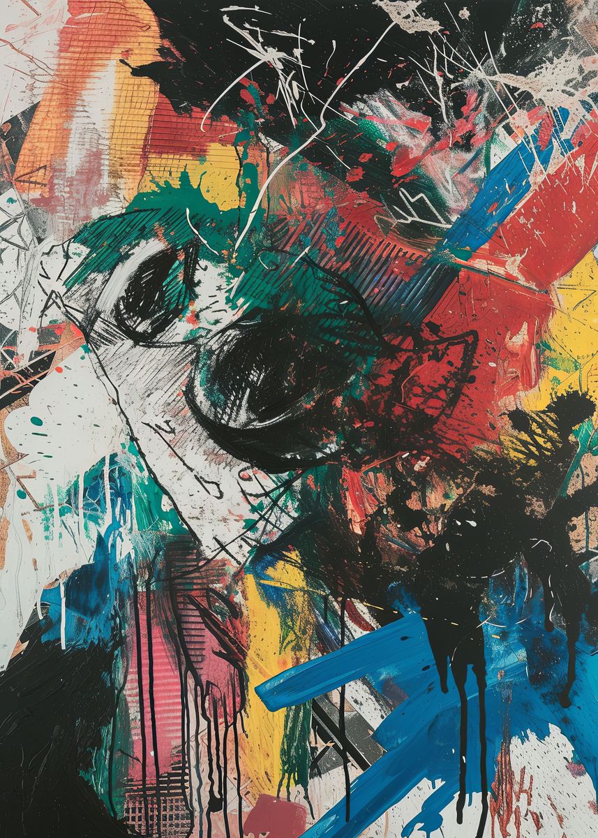 'Art V' Poster, picture, metal print, paint by JS Art Design | Displate