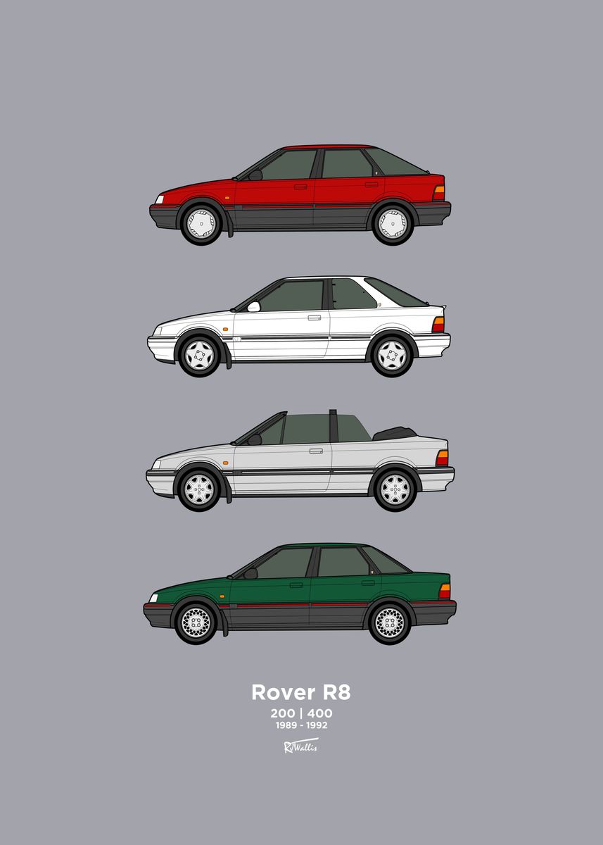 'Rover R8 S1 collection' Poster, picture, metal print, paint by Russell ...