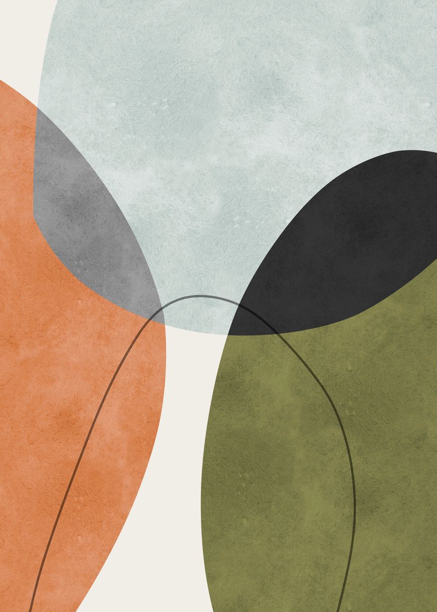 'Expressive forms 4' Poster, picture, metal print, paint by Vitor Costa ...