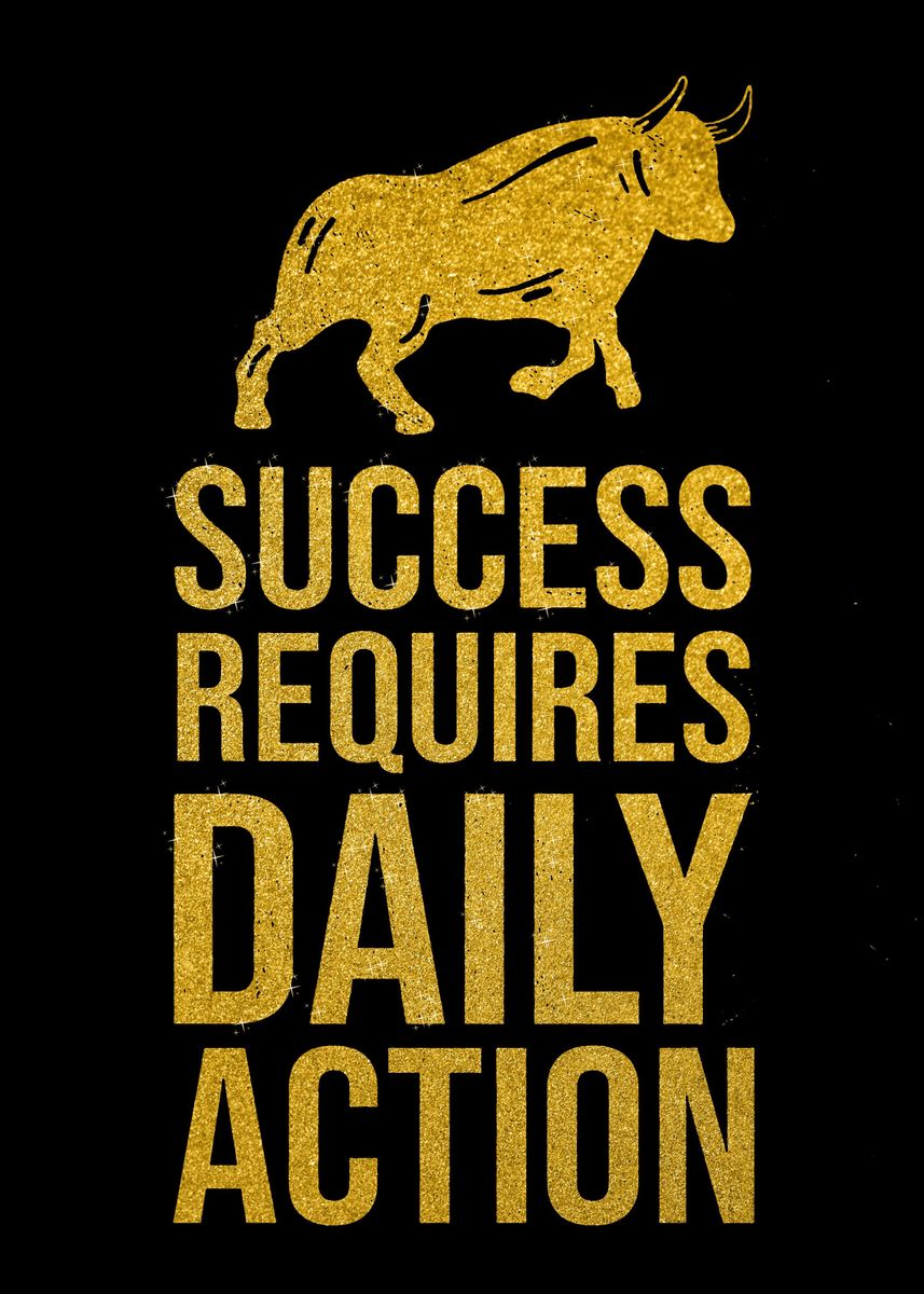 'Daily Action' Poster, picture, metal print, paint by Ammar Zain | Displate