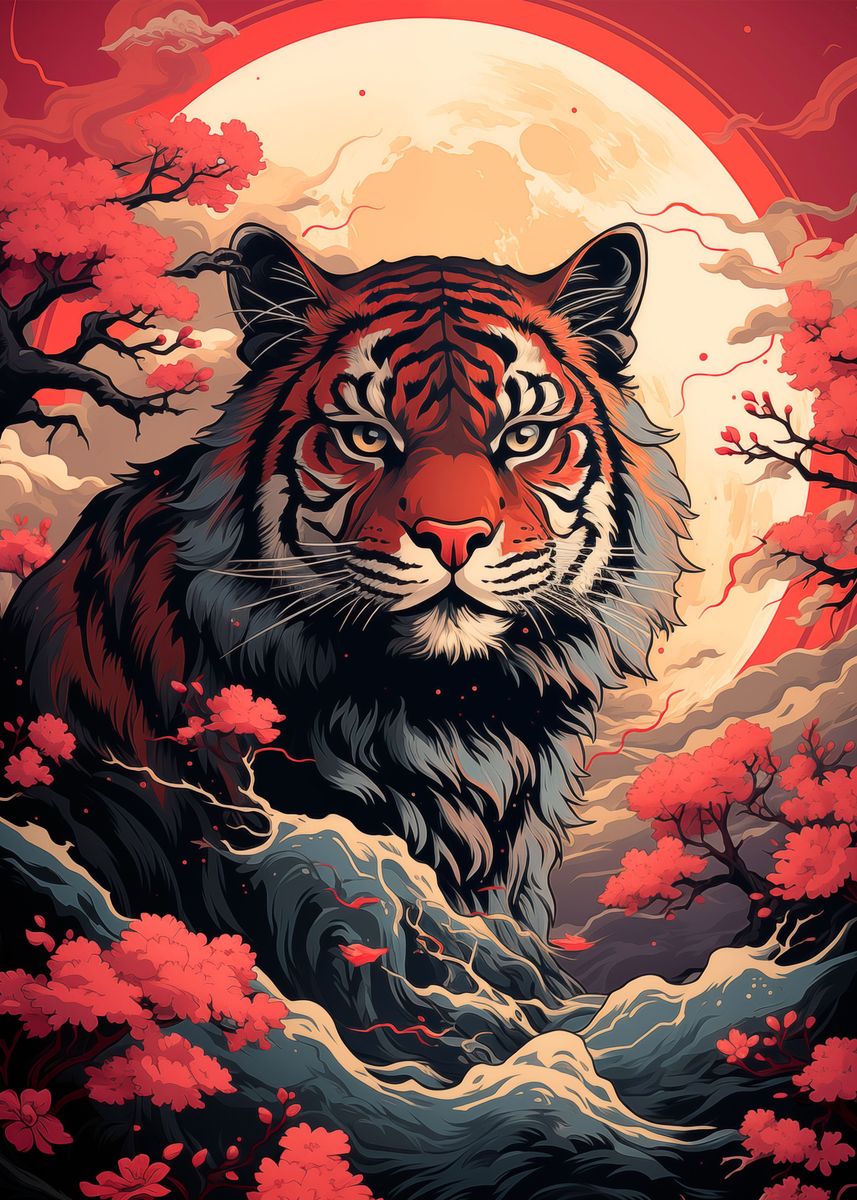 'Sakura Sovereign' Poster, picture, metal print, paint by Mlle ...