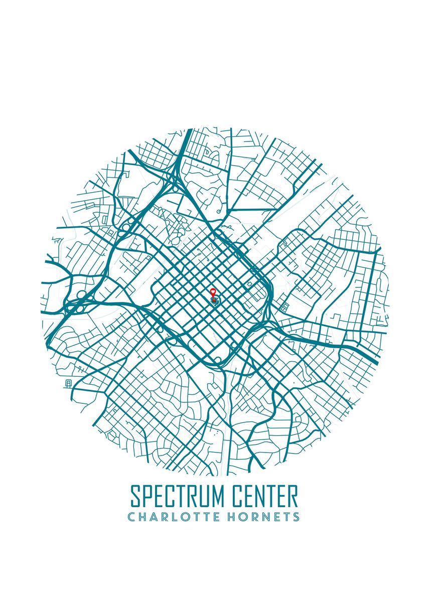 'Spectrum Center Map' Poster, picture, metal print, paint by KI RU ...