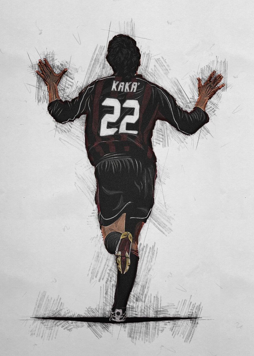 'Kaka' Poster, picture, metal print, paint by Salvatore Armani | Displate