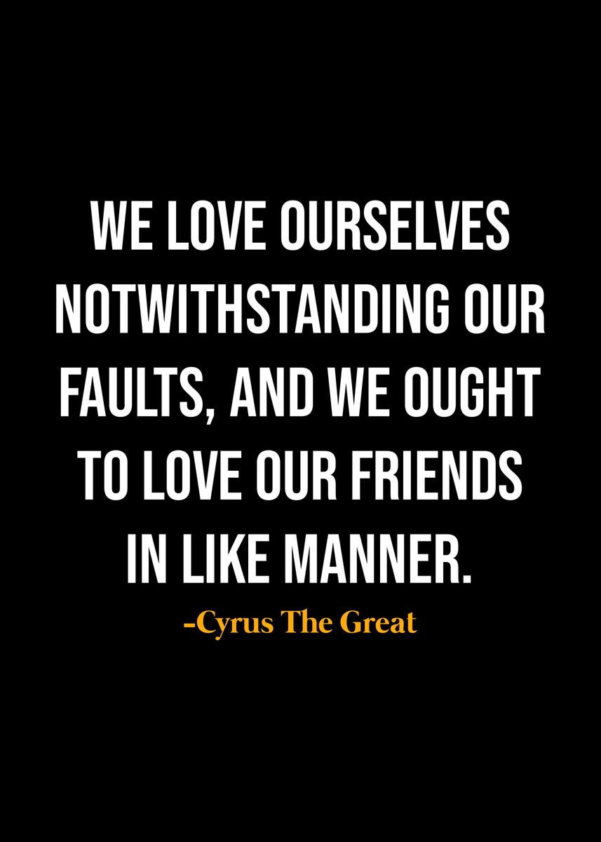'Cyrus The Great Quotes ' Poster, picture, metal print, paint by KLIP ...