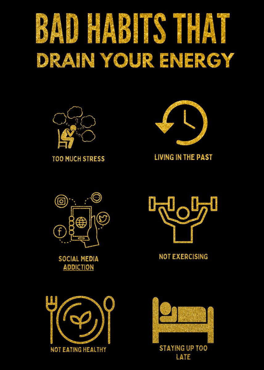 'Bad Habits' Poster, picture, metal print, paint by Fanth | Displate