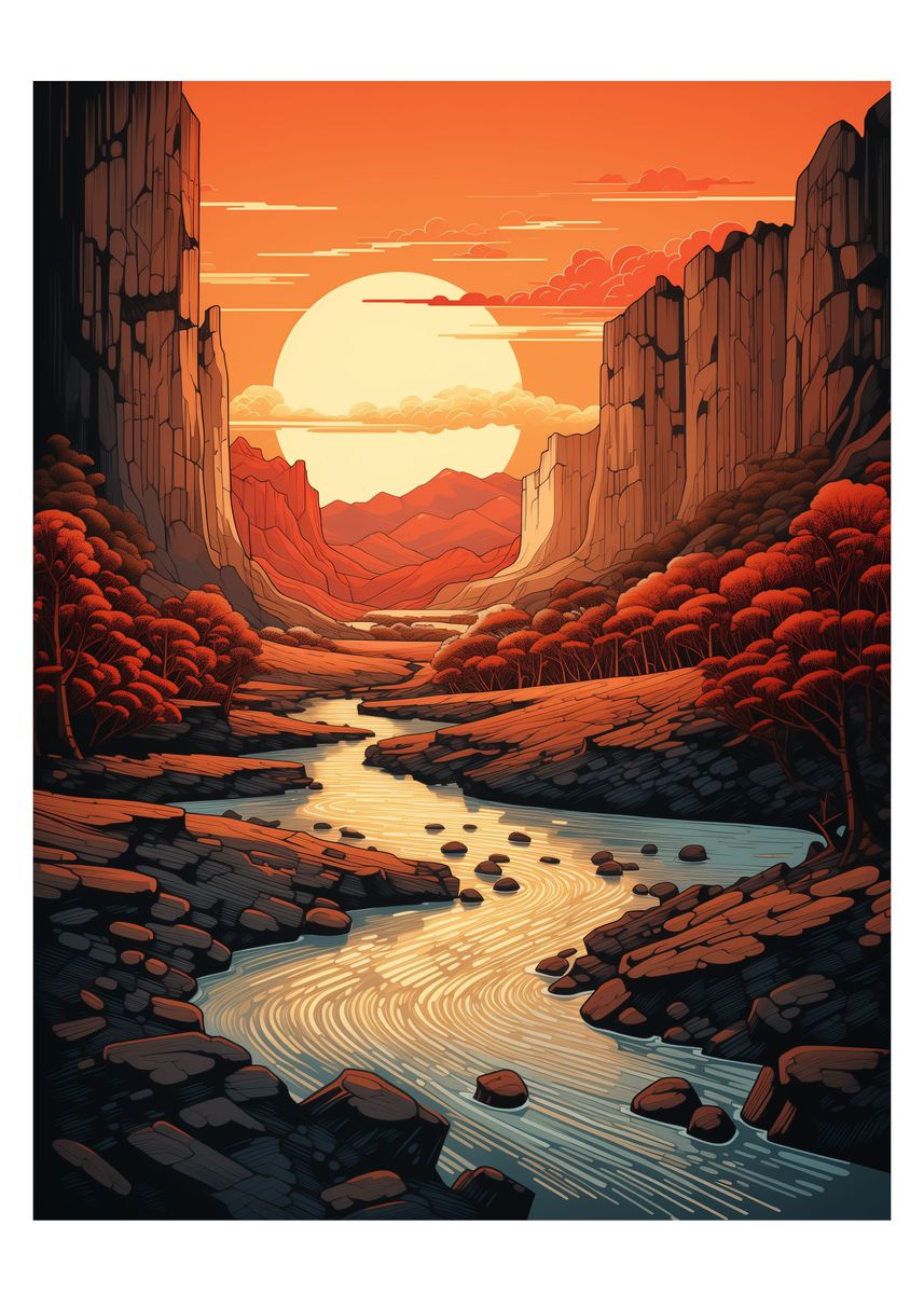 'Beautiful Landscapes' Poster, picture, metal print, paint by Bella ...