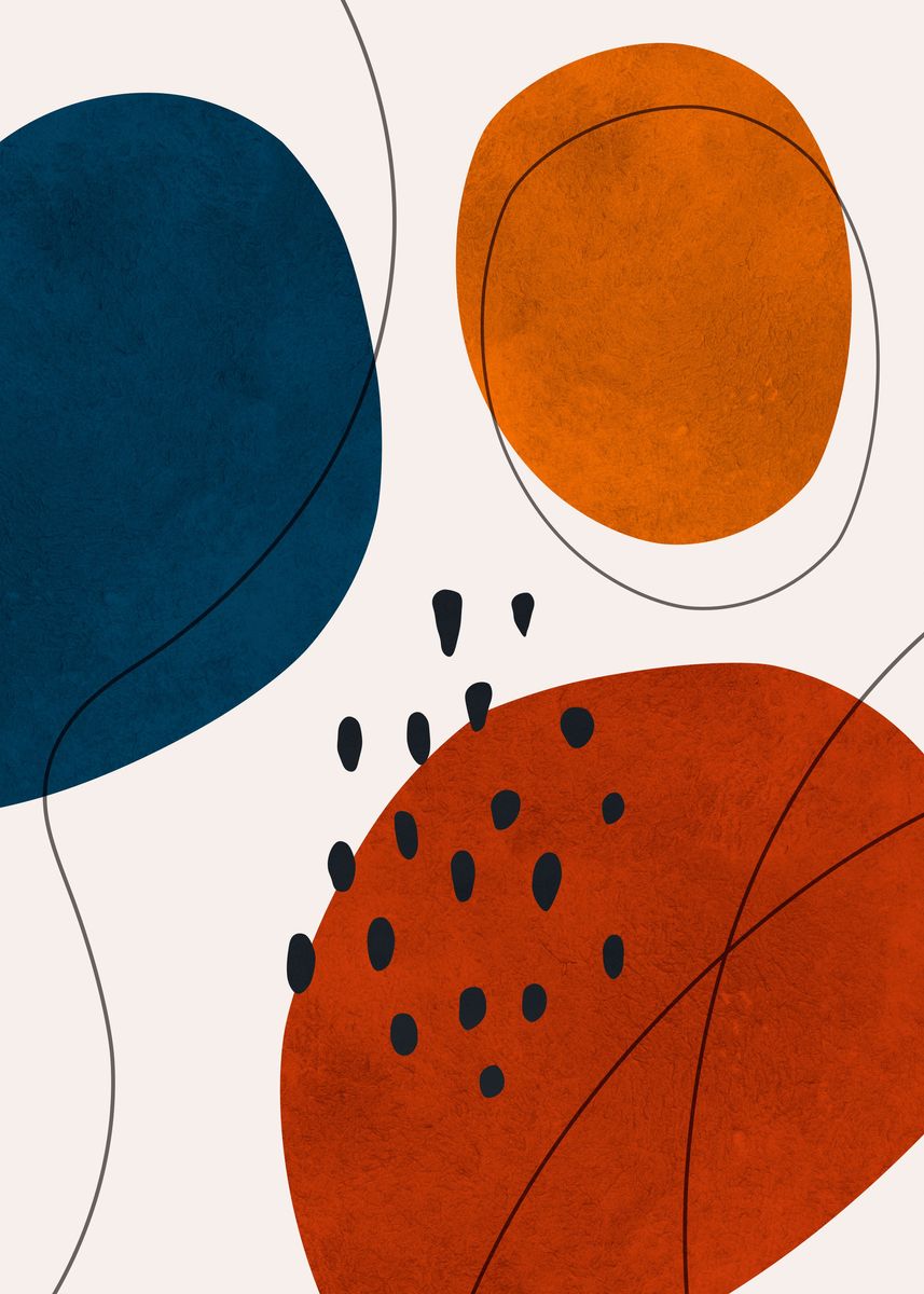 'Expressive forms 5' Poster, picture, metal print, paint by Vitor Costa ...